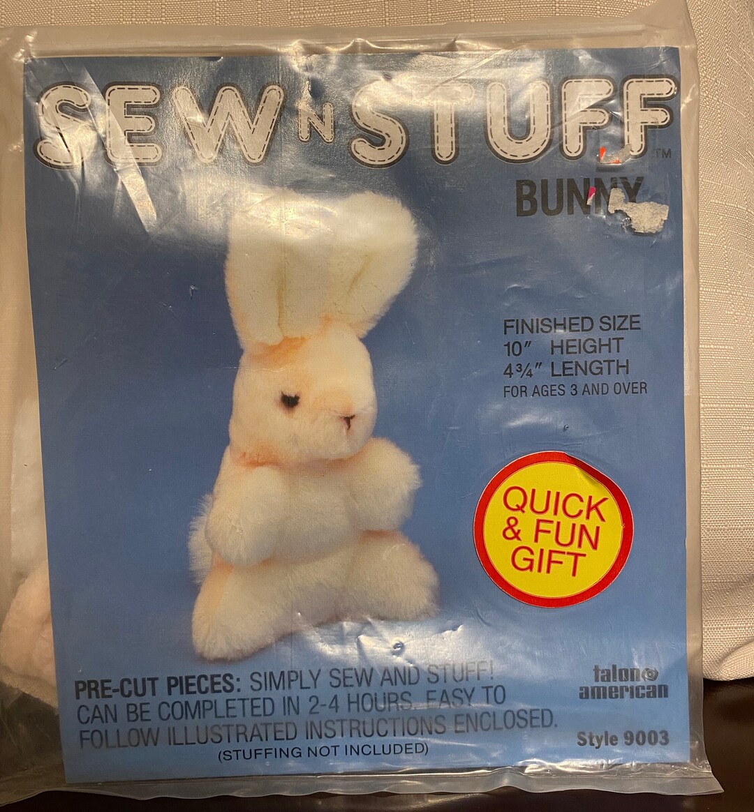 Sew N Stuff Bunny Soft Body Stuffed Animal Kit 10 X 4.75 New - Etsy