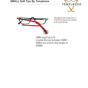 Stretch Spandex Glasses Temple Tip Covers - Comfort Fit TWO-PACK - Etsy