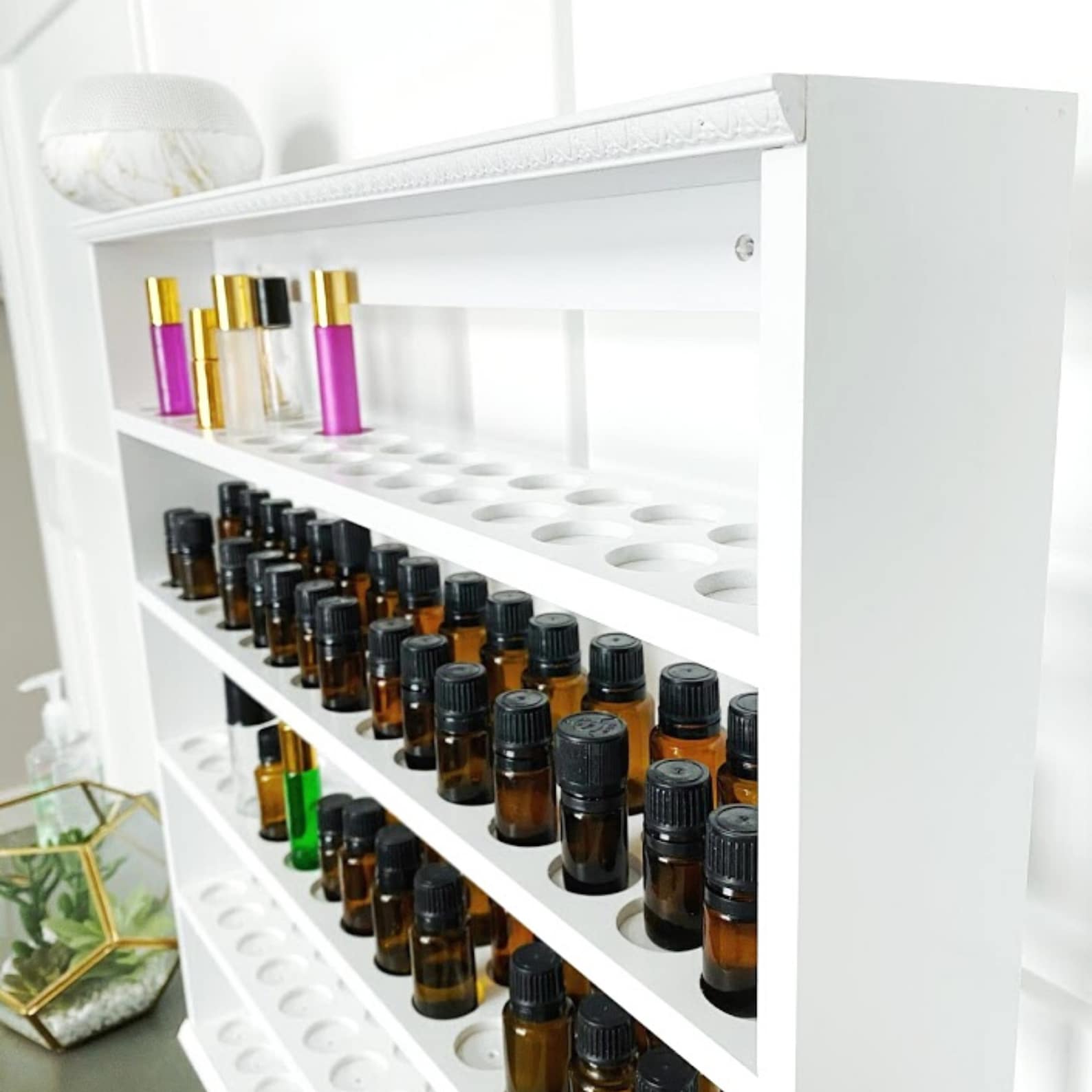 Large Essential Oil Display Shelf Essential Oil Organizer - Etsy