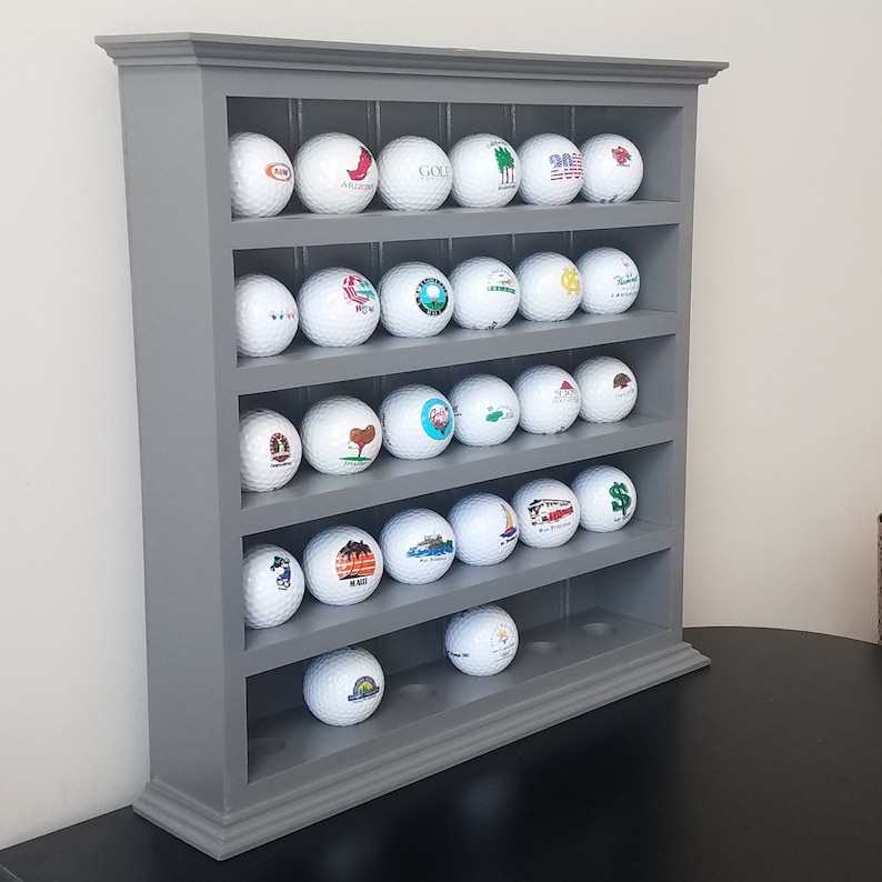 Small Golf Ball Collection Display Case 30 Holes - Etsy