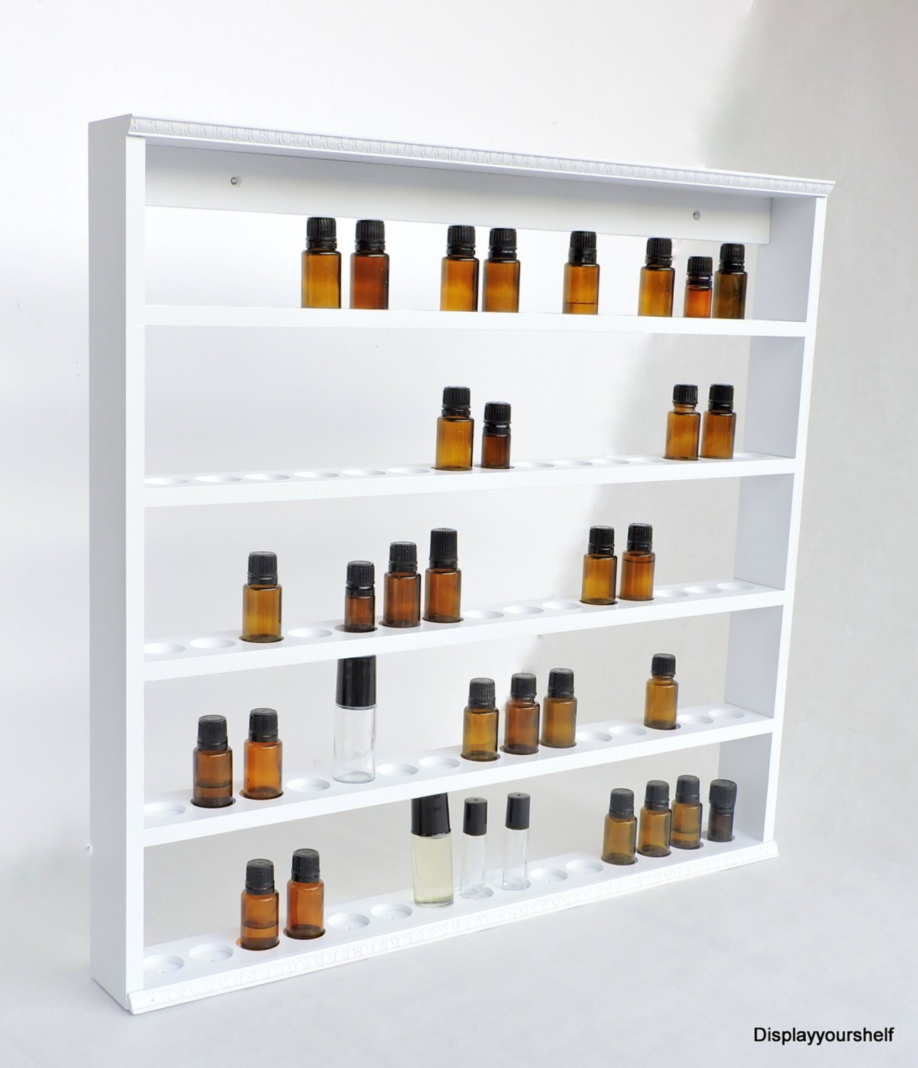 Essential Oil Storage Shelf Hanging Wood Oil Shelf Holds 75 | Etsy