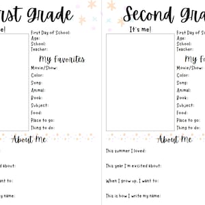 My School Memories - Digital Download to Print, Record Your Child's ...