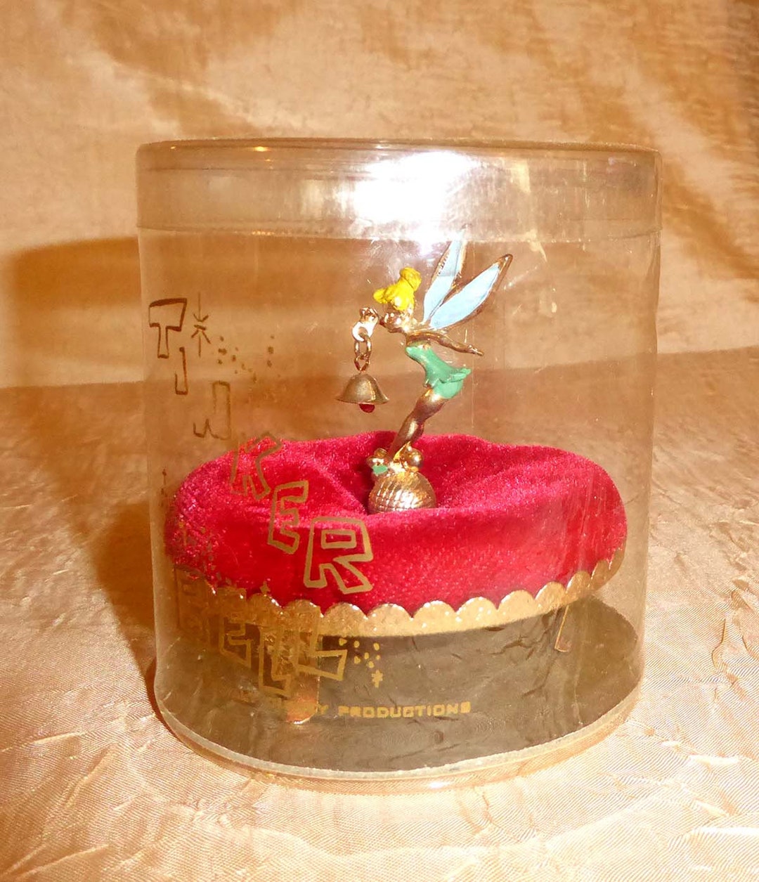 Vintage Walt Disney Productions Tinker Bell Pin Cushion Figure on ...