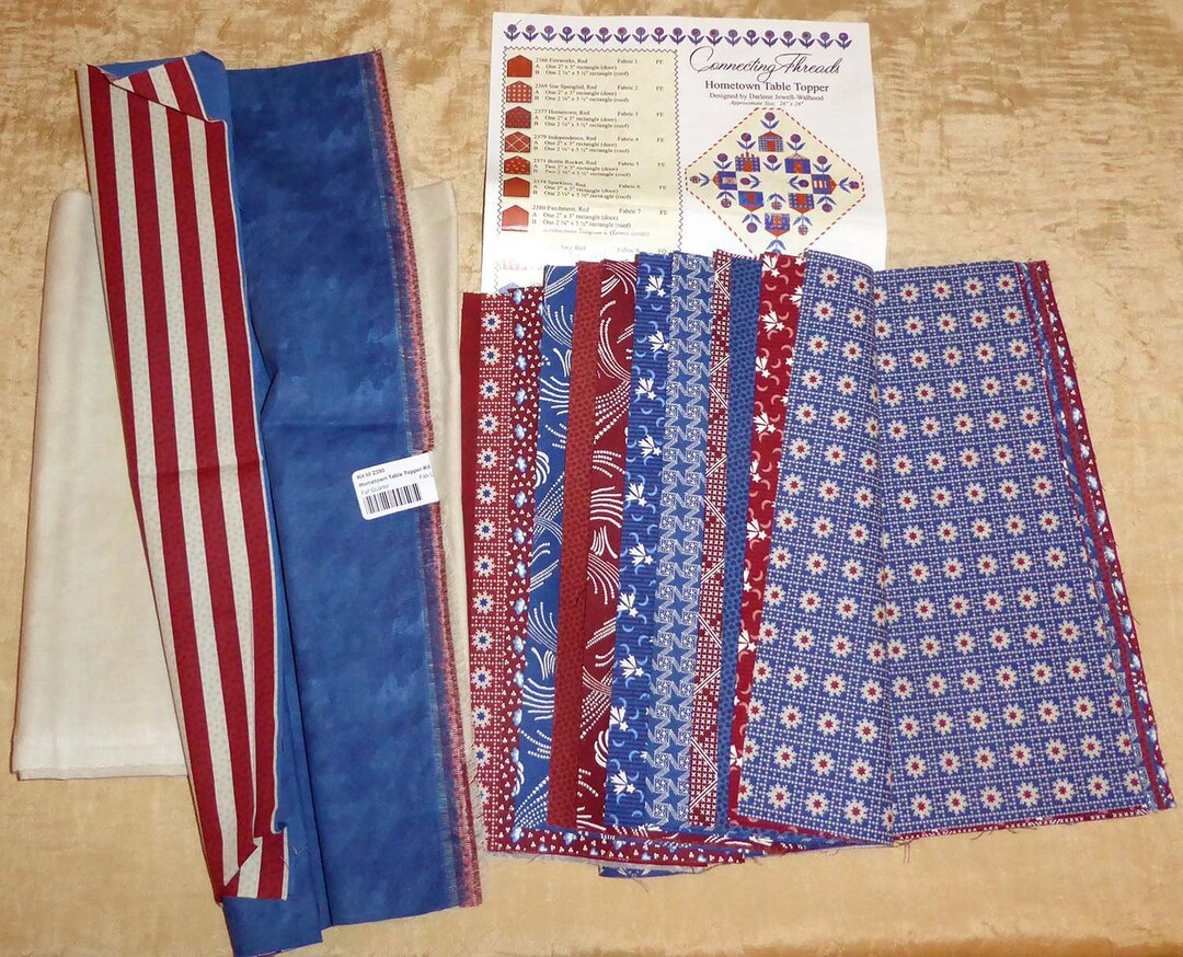 Connecting Threads Kit Hometown Table Topper 26 X 26 Darlene Jewell ...