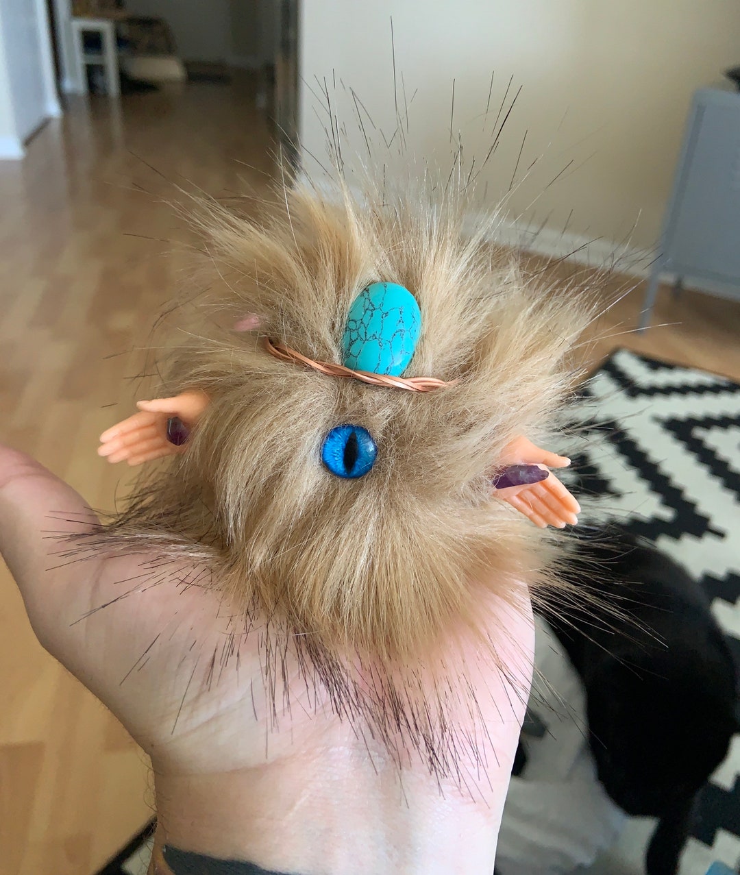 Zenon Shrine Monster With Amethyst Daggers and Tiny Hands - Etsy