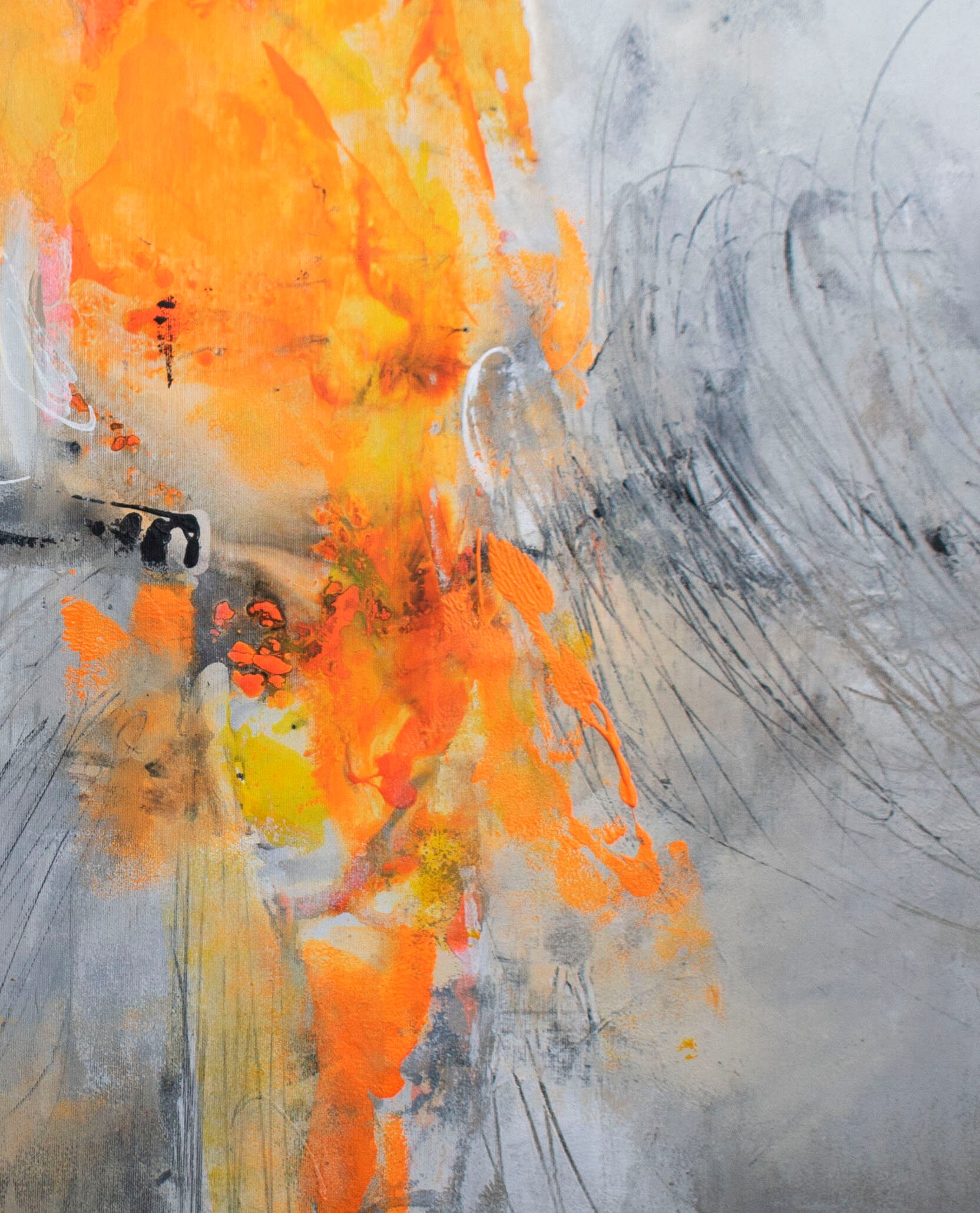 Abstract Art Print Canvas, Painting Living Room Large, Large Wall Art ...