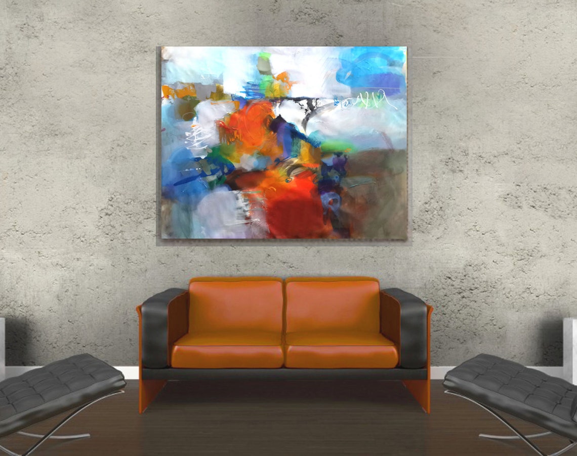 Modern art painting print artwork original painting large | Etsy