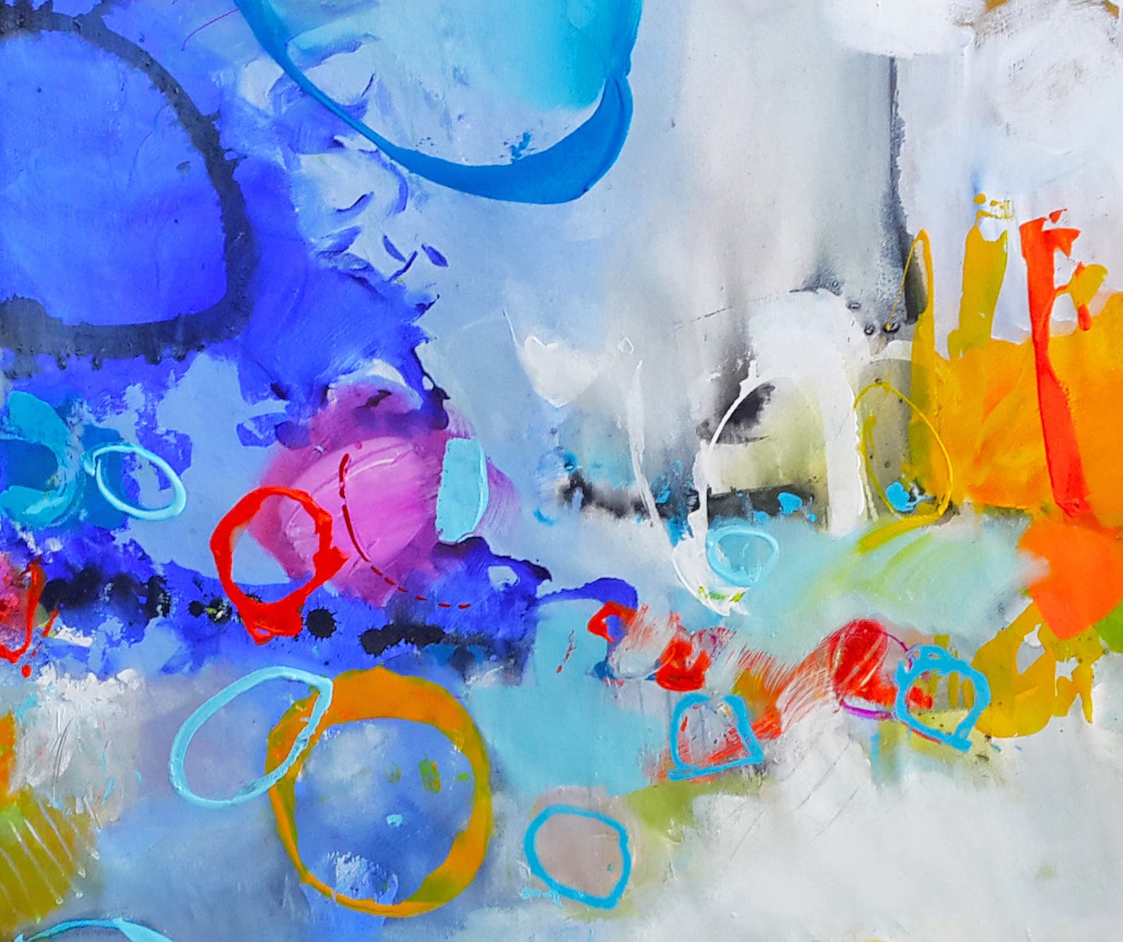 Fine Art Print Abstract, Wall Art Living Room Large, Acrylic Painting ...