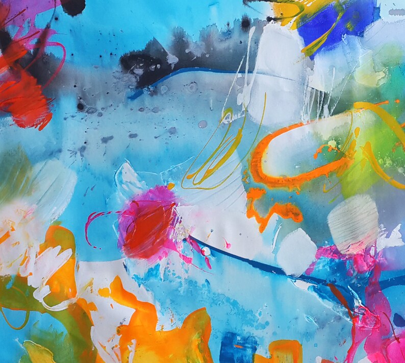 Wall Art Abstract Print, Giclée Fine Art Print, Abstract Painting ...