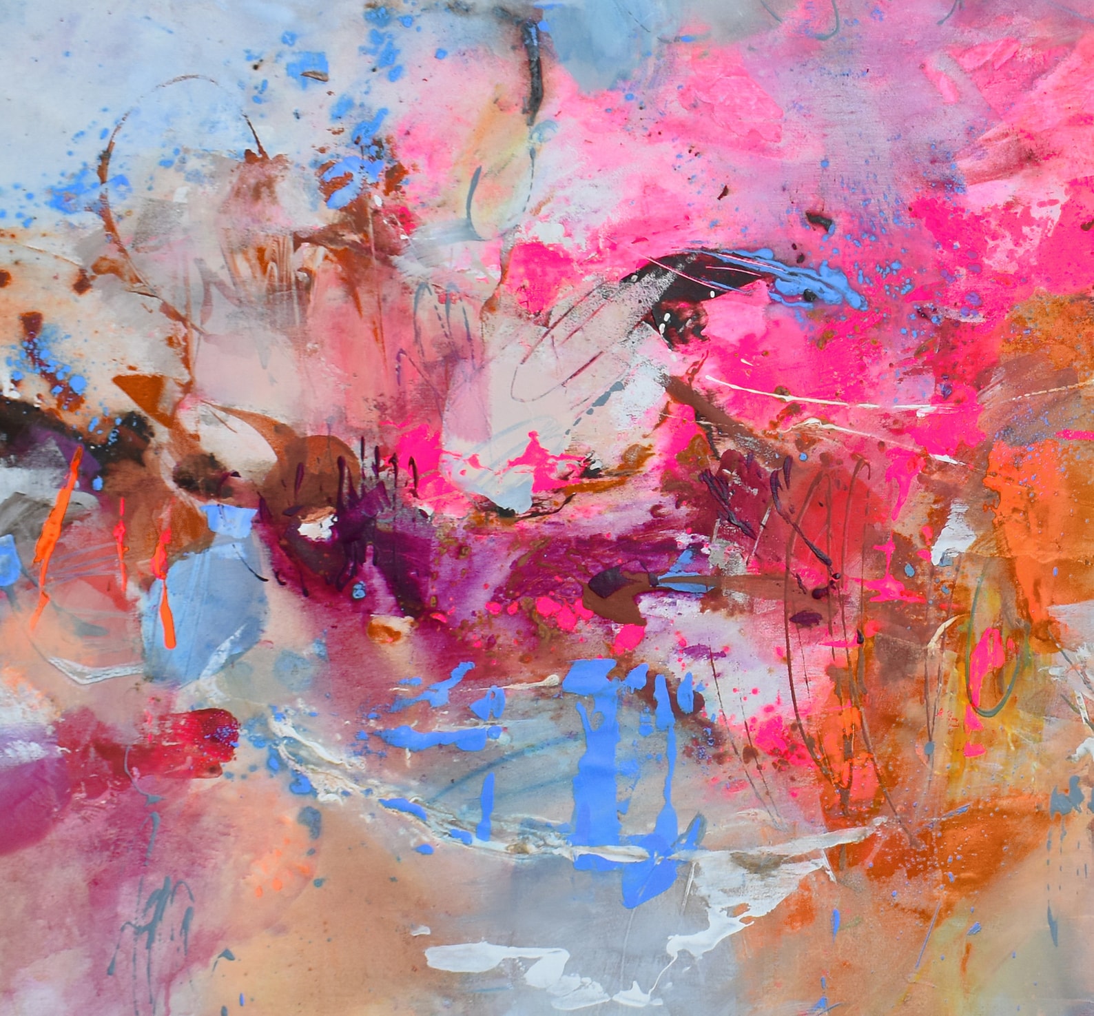 Abstract art print canvas painting living room large large | Etsy