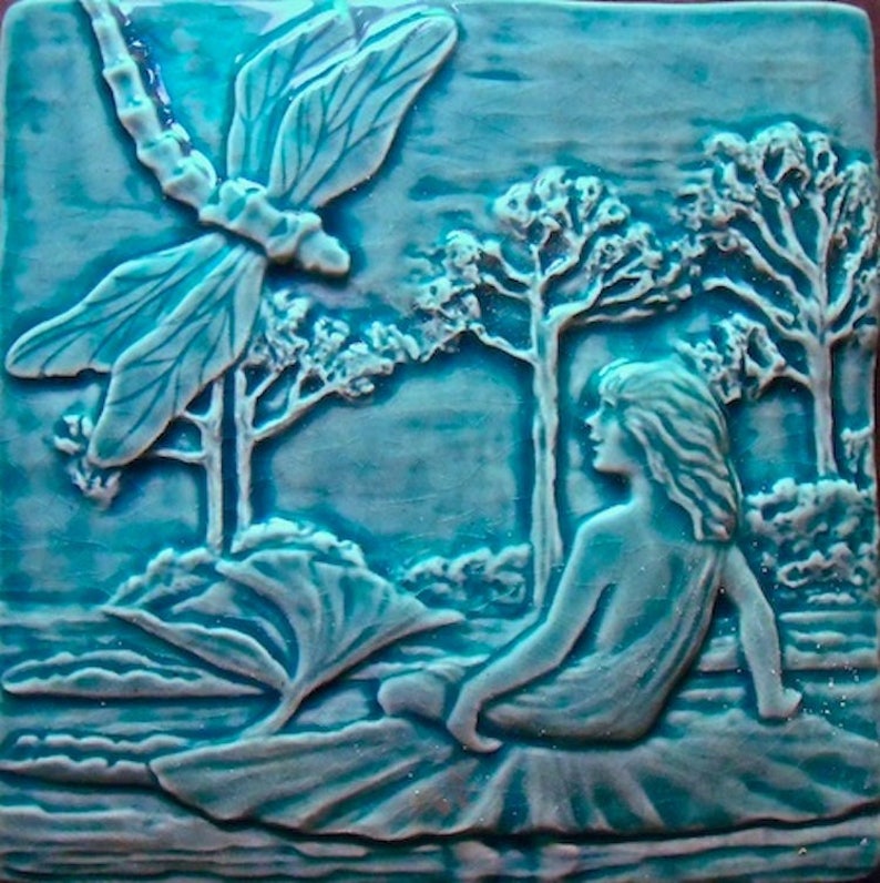 DRAGONFLY 6" Square - Etsy