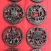 Wooden Asthamangal/ Eight Auspicious Sign Wall Hanging Hand Carved in ...