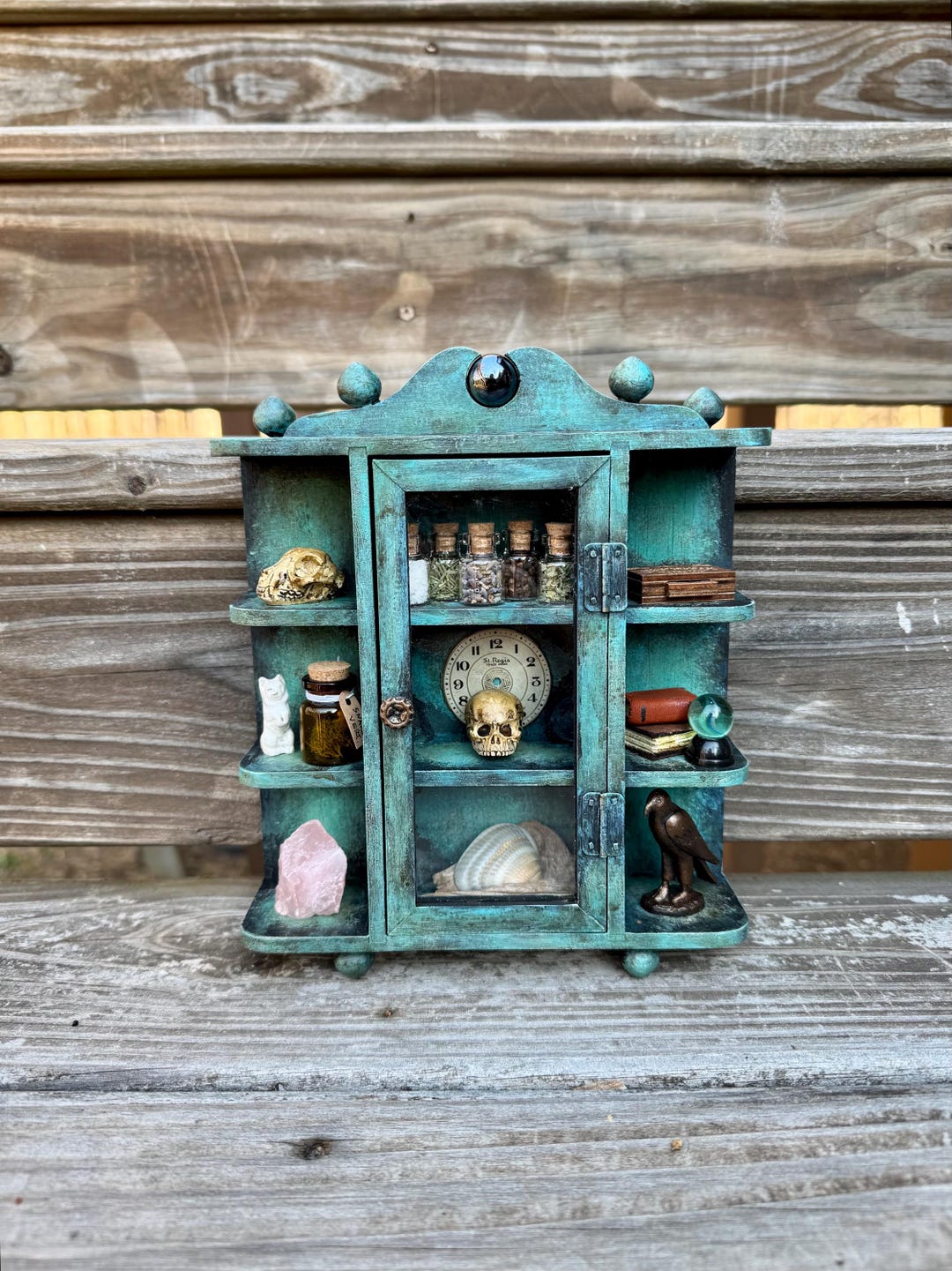 Large Wunderkammer Curio Cabinet | Upcycled Vintage Jewelry Box ...