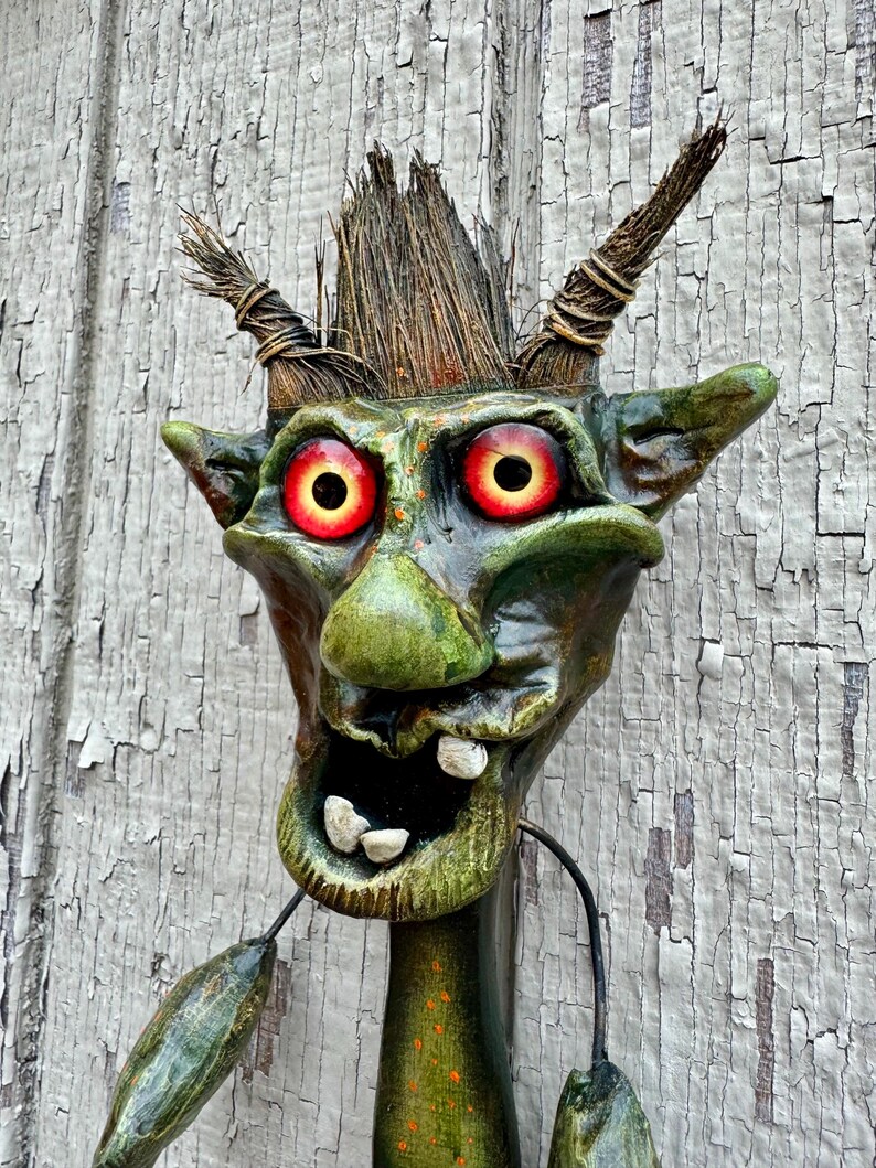 Hand-sculpted Clay Goblin Sculpture – Ignifex Grinnor, OOAK Art - Etsy
