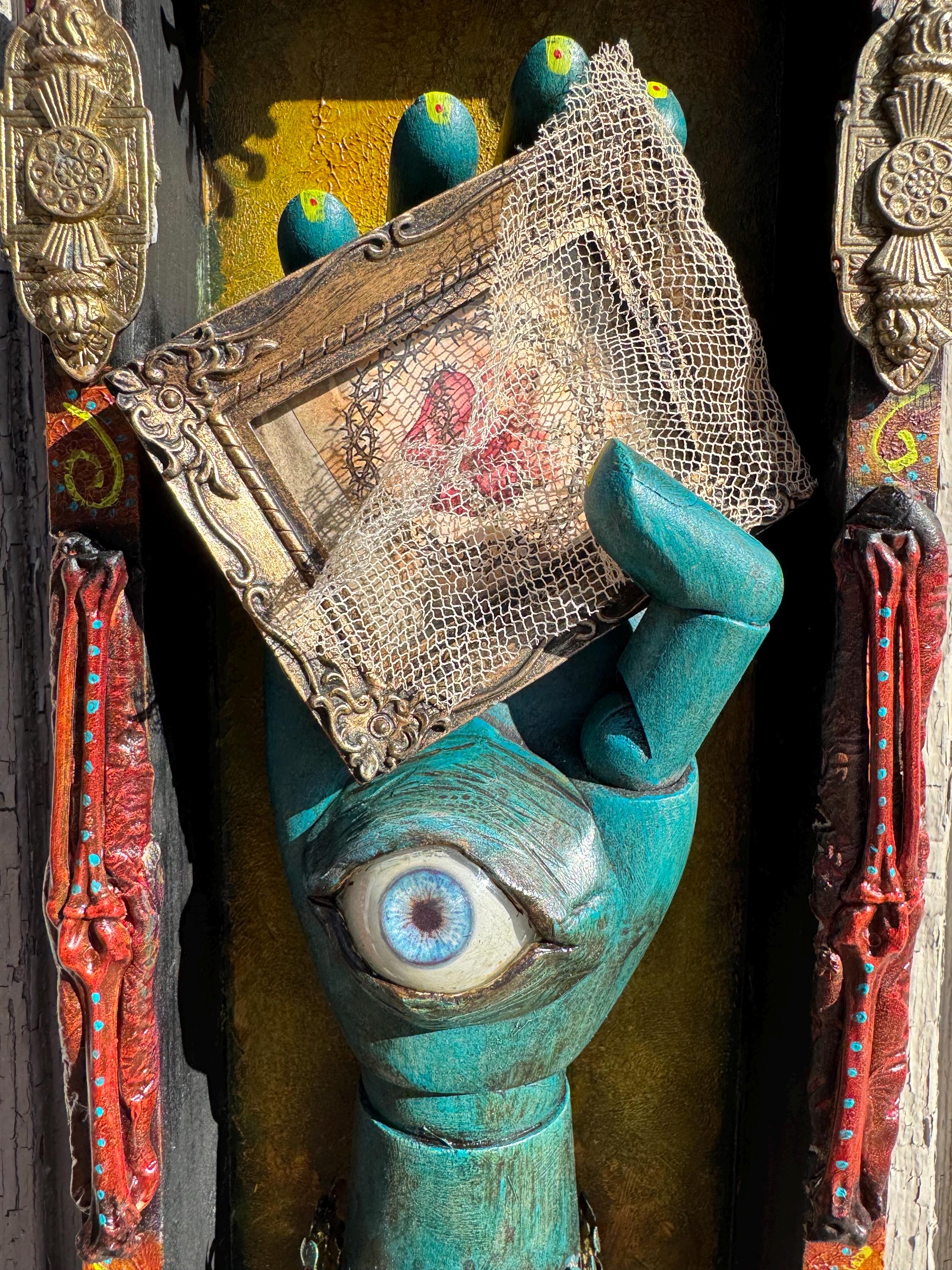 Hand of Protection Shrine: Mexican Folk Art-inspired Sculpture ...