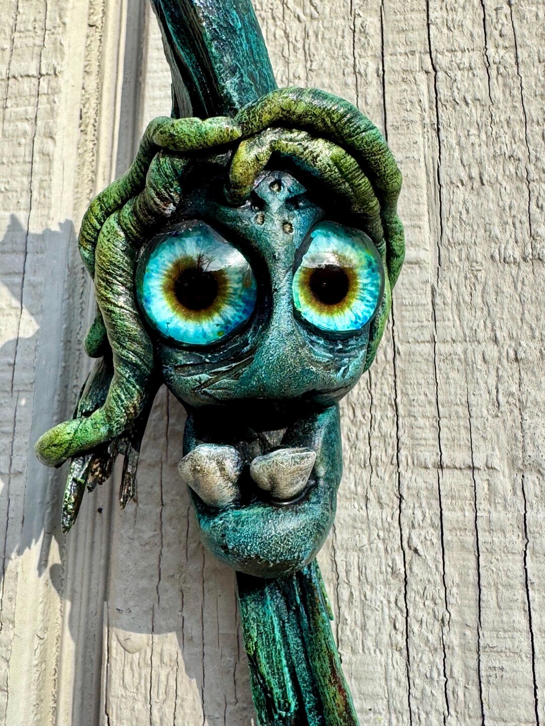 Driftwood Tree Spirit Sculpture Aelwyn Handpainted Woodland Guardian ...