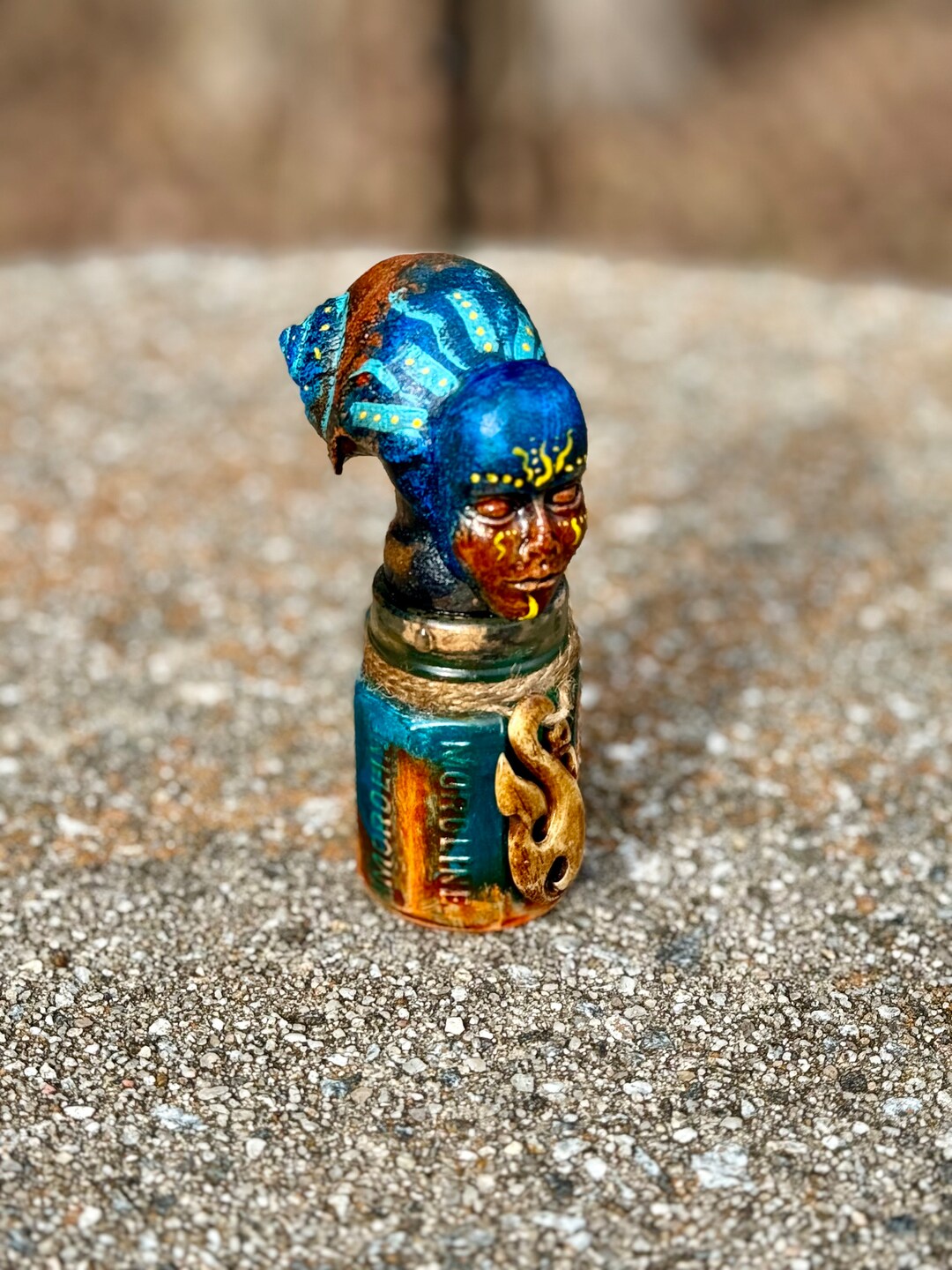 Witch Bottle Sea Goddess Apothecary Bottle Found Object Art Moroline ...