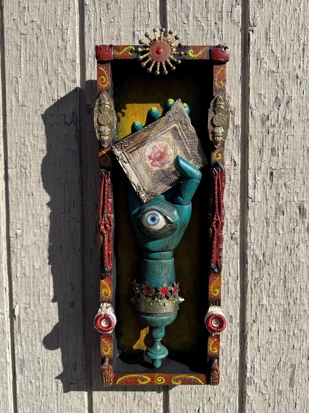 Hand of Protection Shrine: Mexican Folk Art-inspired Sculpture ...