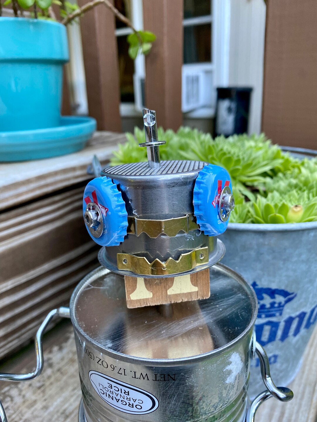 Unique Upcycled Robot Sculpture From Found Objects - Handmade ...