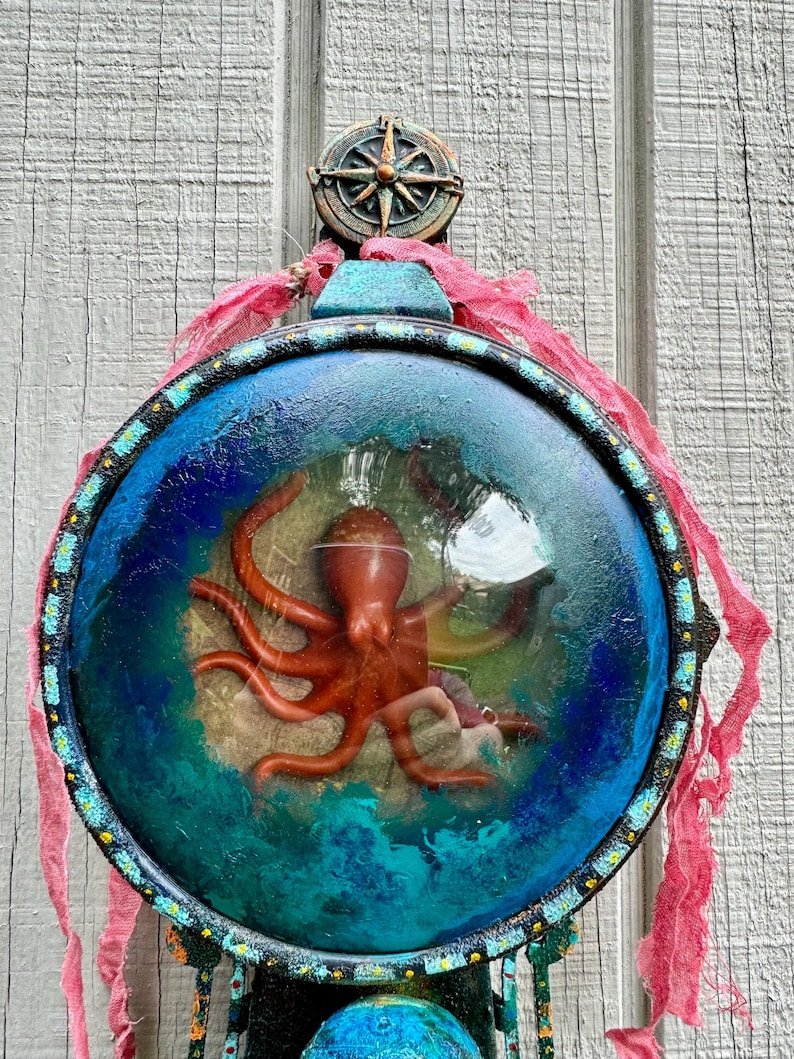 Unique Skeleton Mermaid Sea Shrine Found Object Sculpture Vintage ...