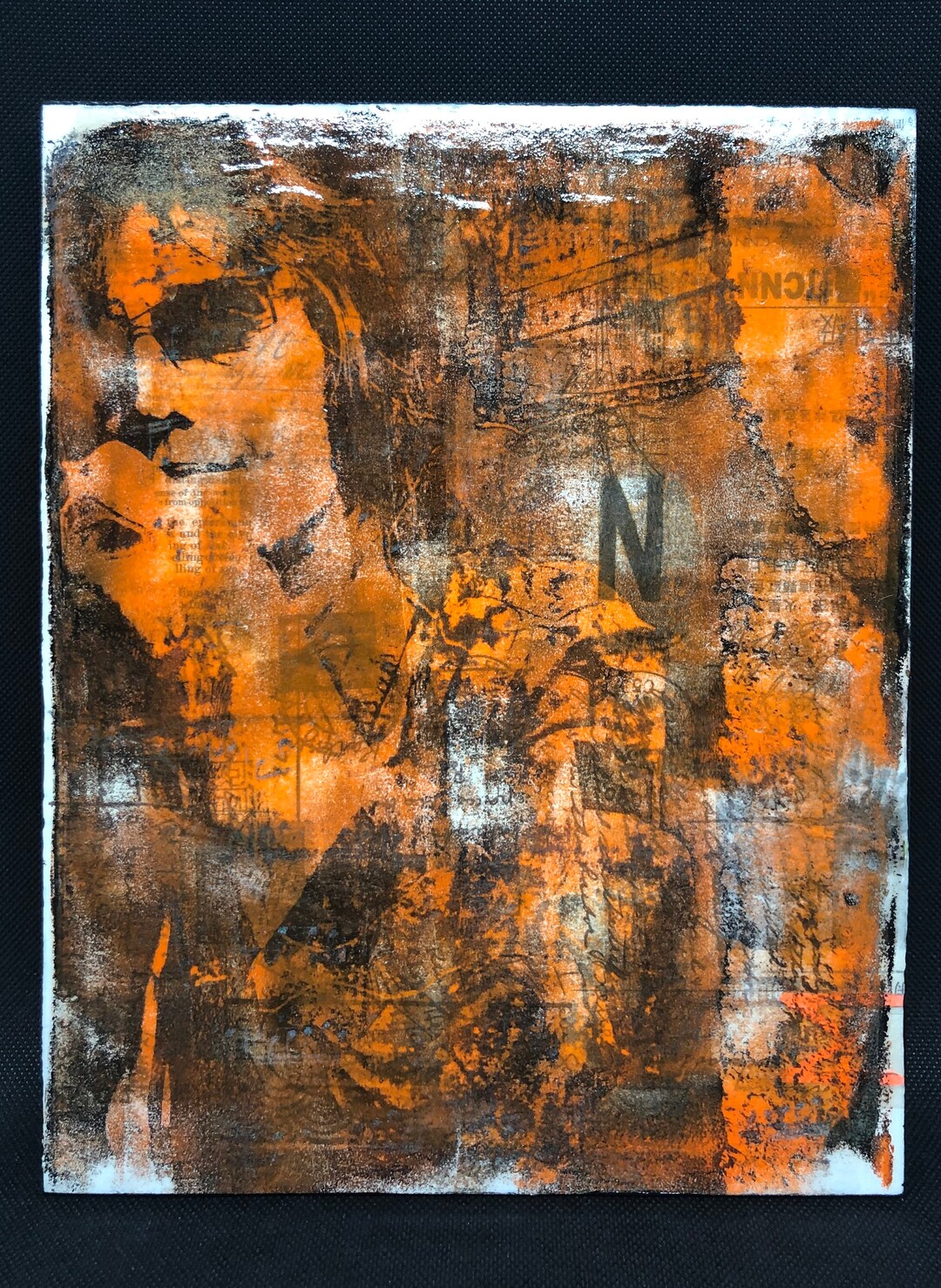 Monoprint Collage Music Collage Magazine Art Tom Petty - Etsy