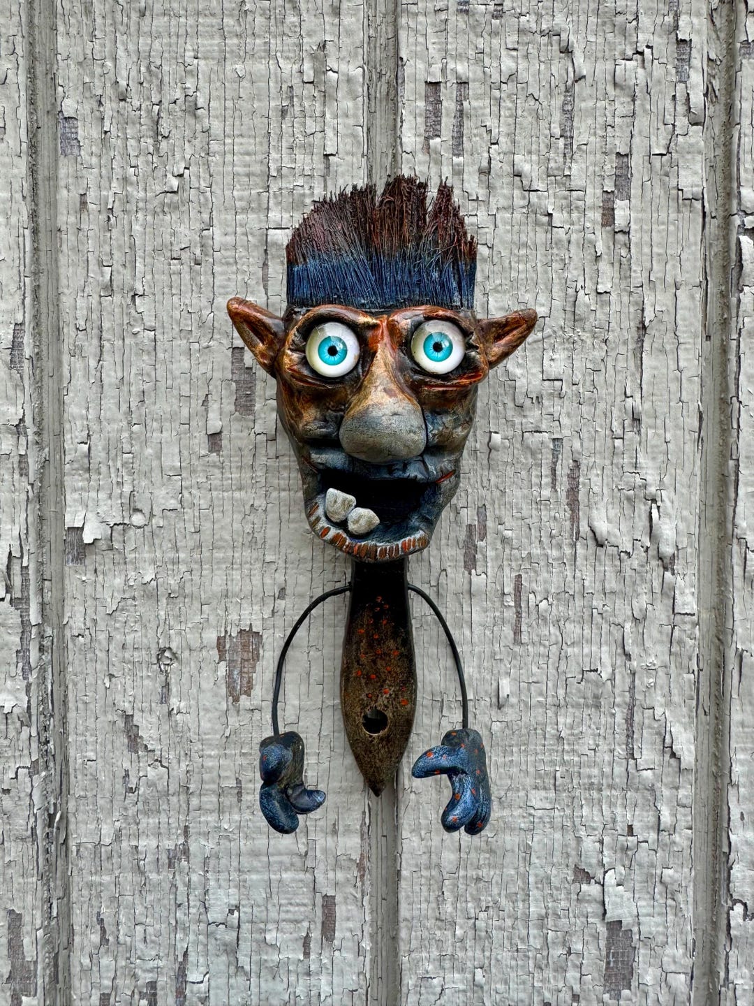 Hand-sculpted Goblin Sculpture - OOAK Clay Fantasy Art - Etsy