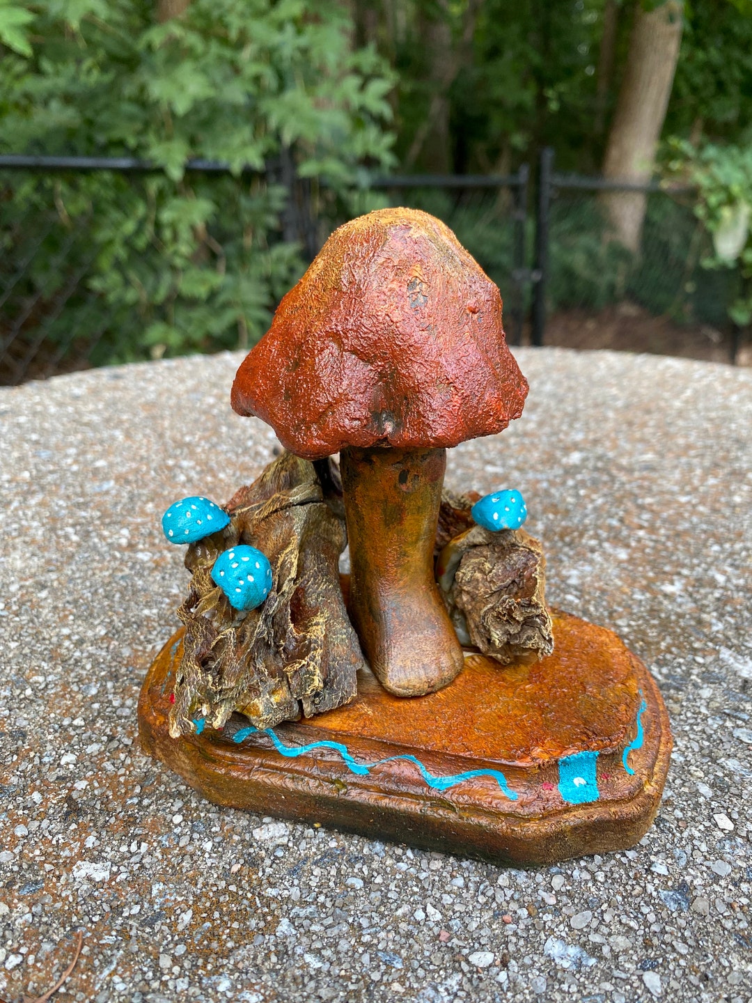 Toed Stool Mushroom Figurine Fungus Foot Vintage Doll Foot Shroom Art ...