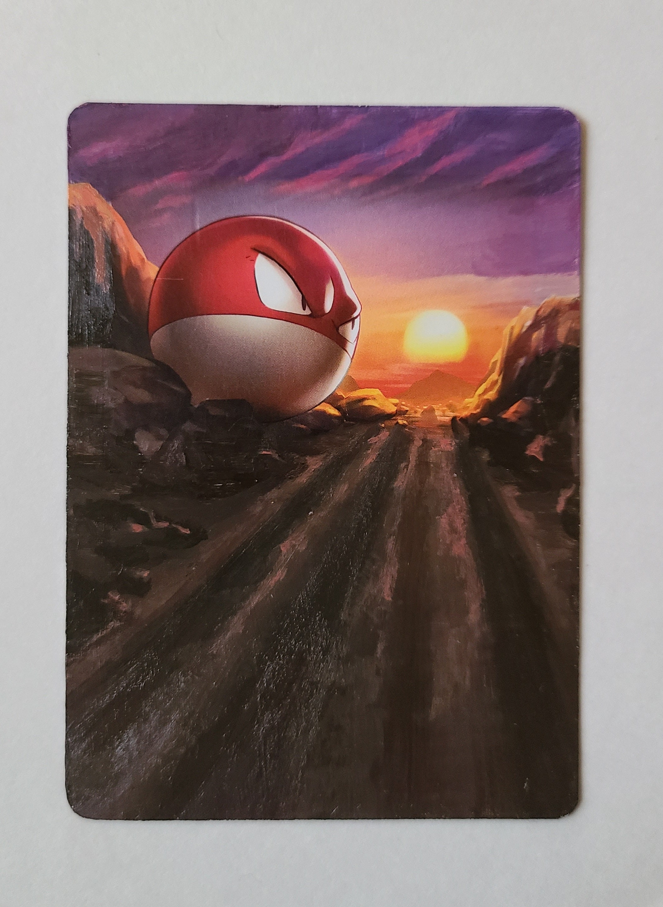 Hand Painted Voltorb Pokemon Card - Etsy