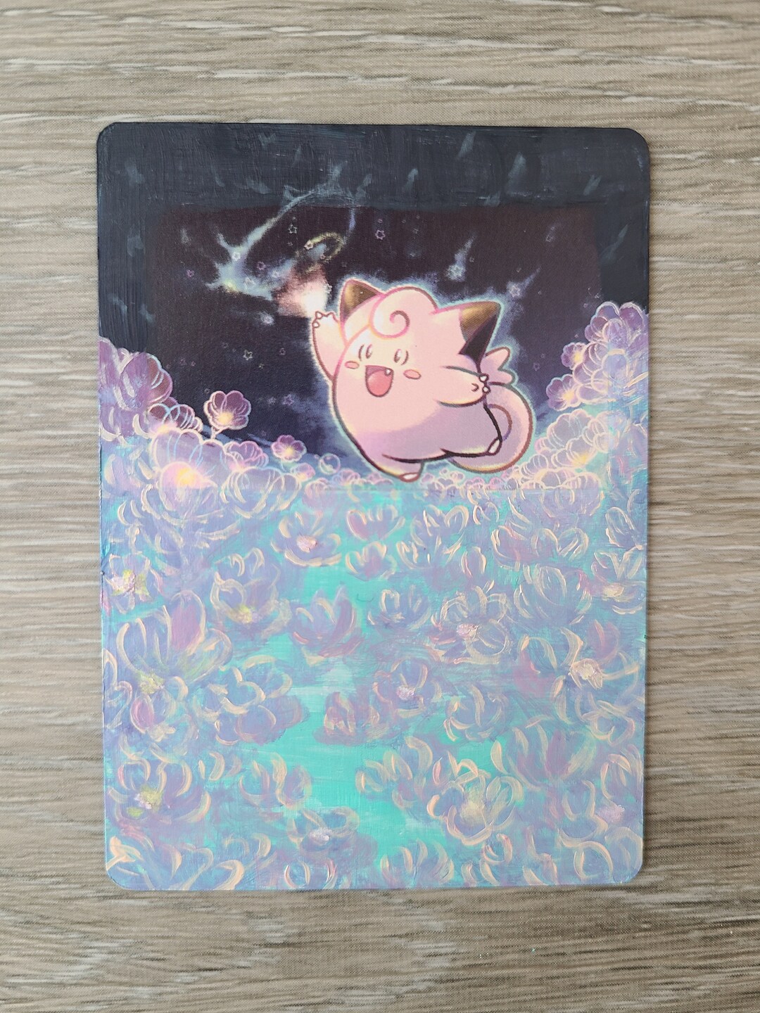 Hand Painted Clarify Pokemon Card - Etsy