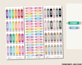 Study stickers | Etsy