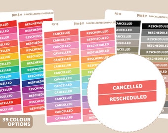 Rescheduled Stickers - Etsy