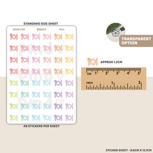 Small Outline Icon Stickers 700 Icons Planner Stickers ICON L000 - Etsy