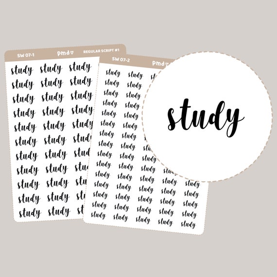 Craft Supplies & Tools Scrapbooking school planner stickers script ...