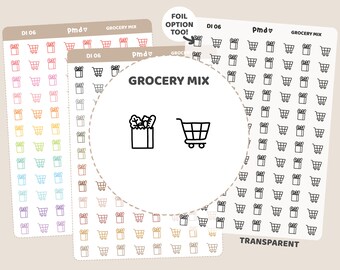 Grocery Stickers | Etsy