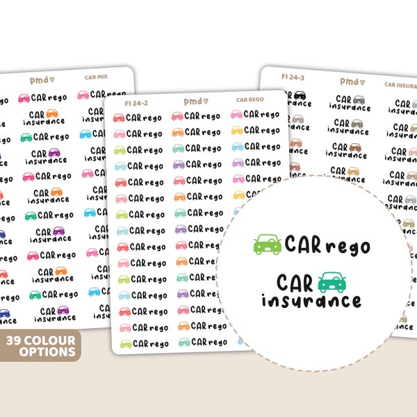 Car Rego Stickers - Etsy Australia