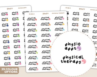 Physical Therapy Planner Stickers for Use With Erin Condren - Etsy