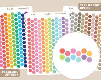 Hexagon Stickers - Etsy