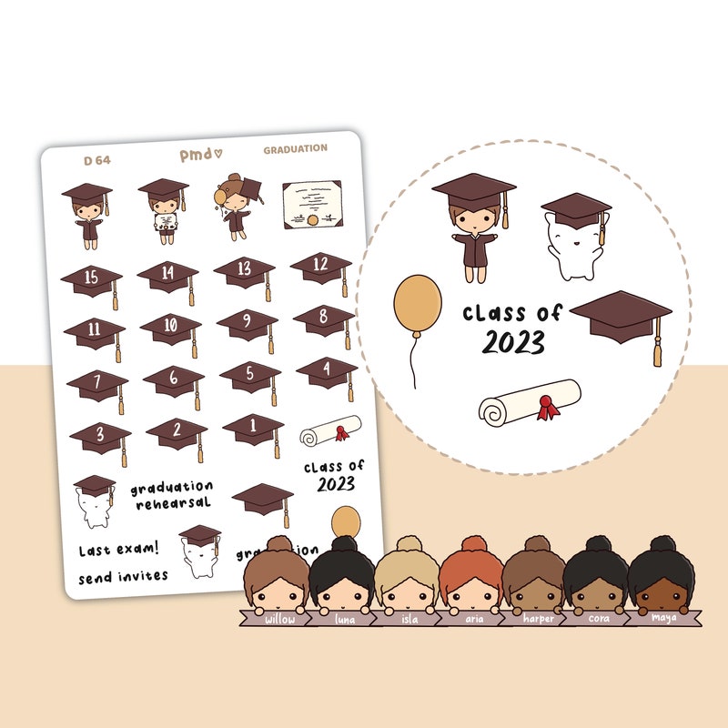 Graduation Stickers - Etsy