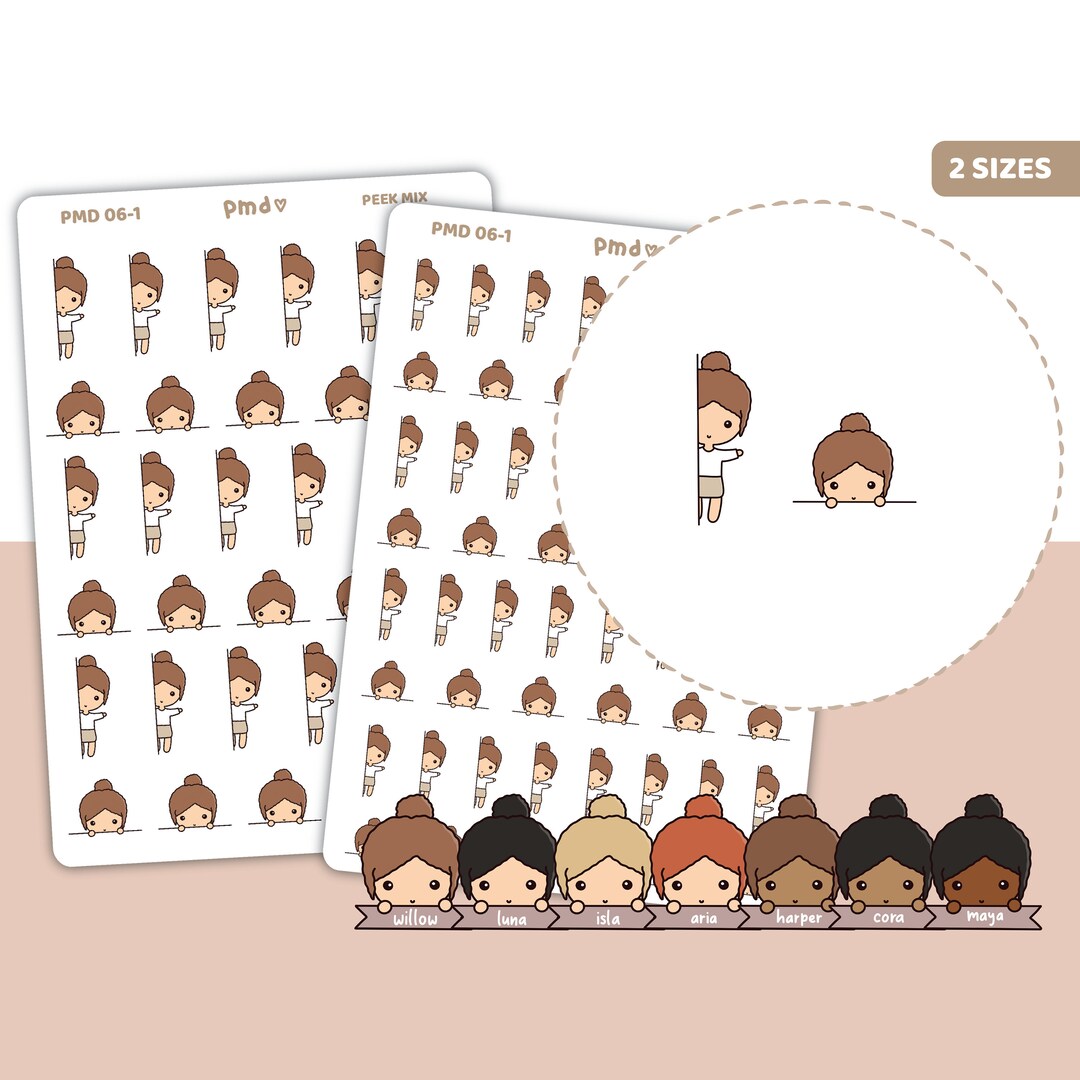 Peek Stickers PMD People Planner Stickers PMD06 - Etsy