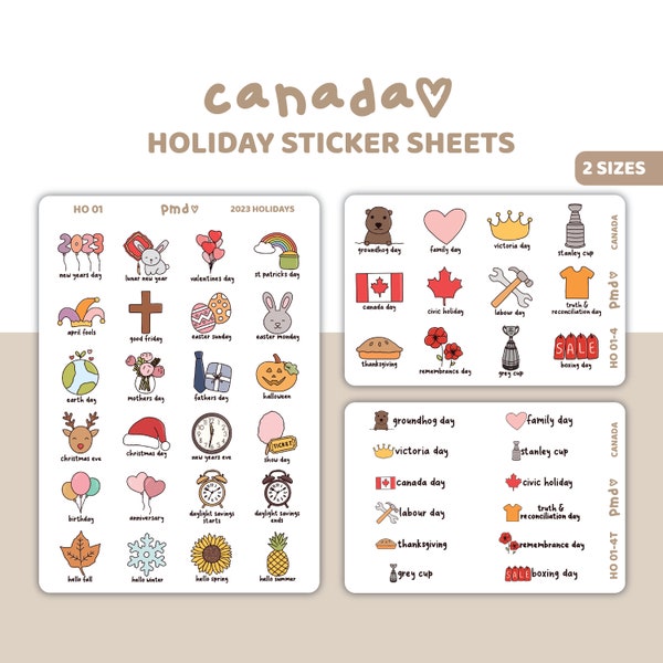 2023 Holiday Planner Stickers - Etsy