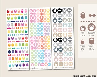 Workout stickers | Etsy