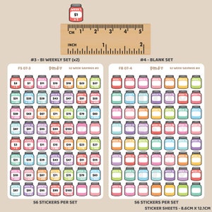52 Week Savings Challenge Stickers Planner Stickers FS07 - Etsy