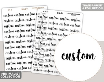 Day off Functional Script Stickers S005 Script Word - Etsy