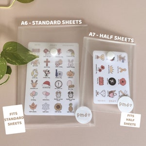 PMD Sticker Wallets A6 & A7 Size Sticker Storage SS17 - Etsy