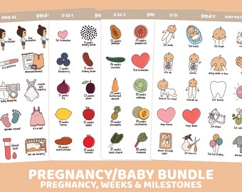 Pregnancy Stickers | Etsy