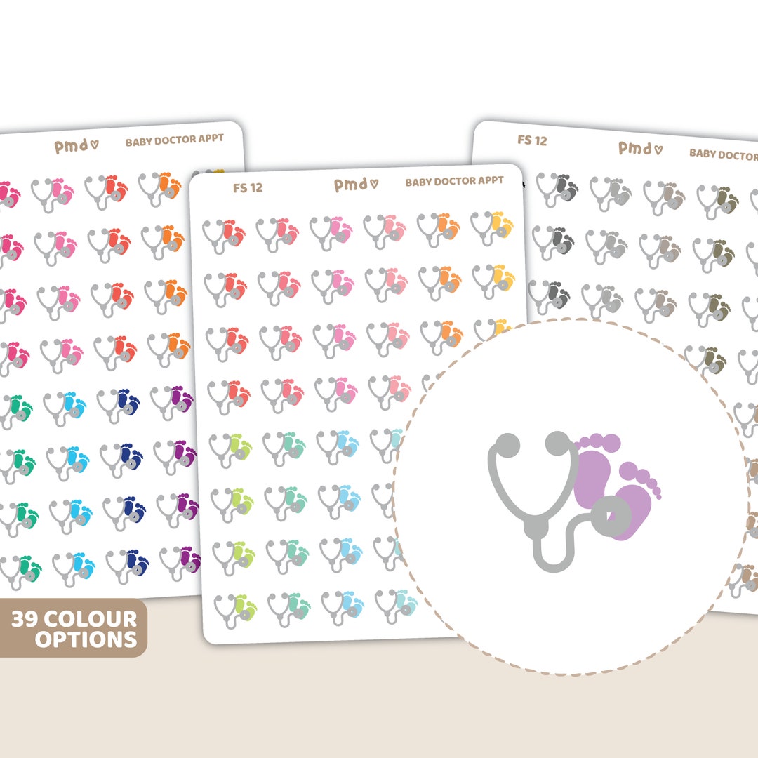 Baby Doctor Appt Stickers Planner Stickers FS12 - Etsy