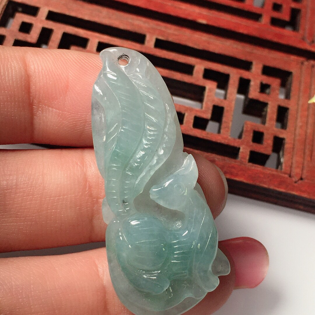 Natural Jade nine-tailed Fox Amulet Fashion Jade Pendant - Etsy