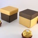 10 Gift Boxes With Lids - Chocolate Brown Square Boxes for Candy ...