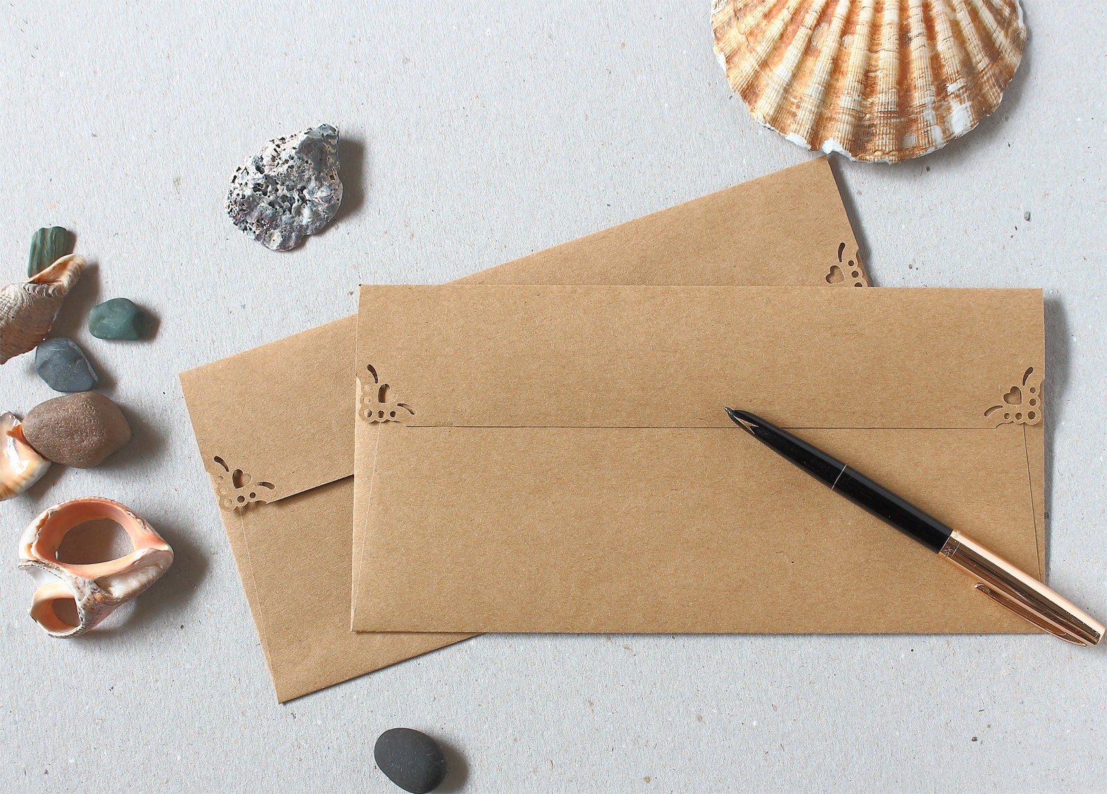 100 Brown Kraft Envelopes Size DL 110x220mm 4.3x8.6 - Etsy