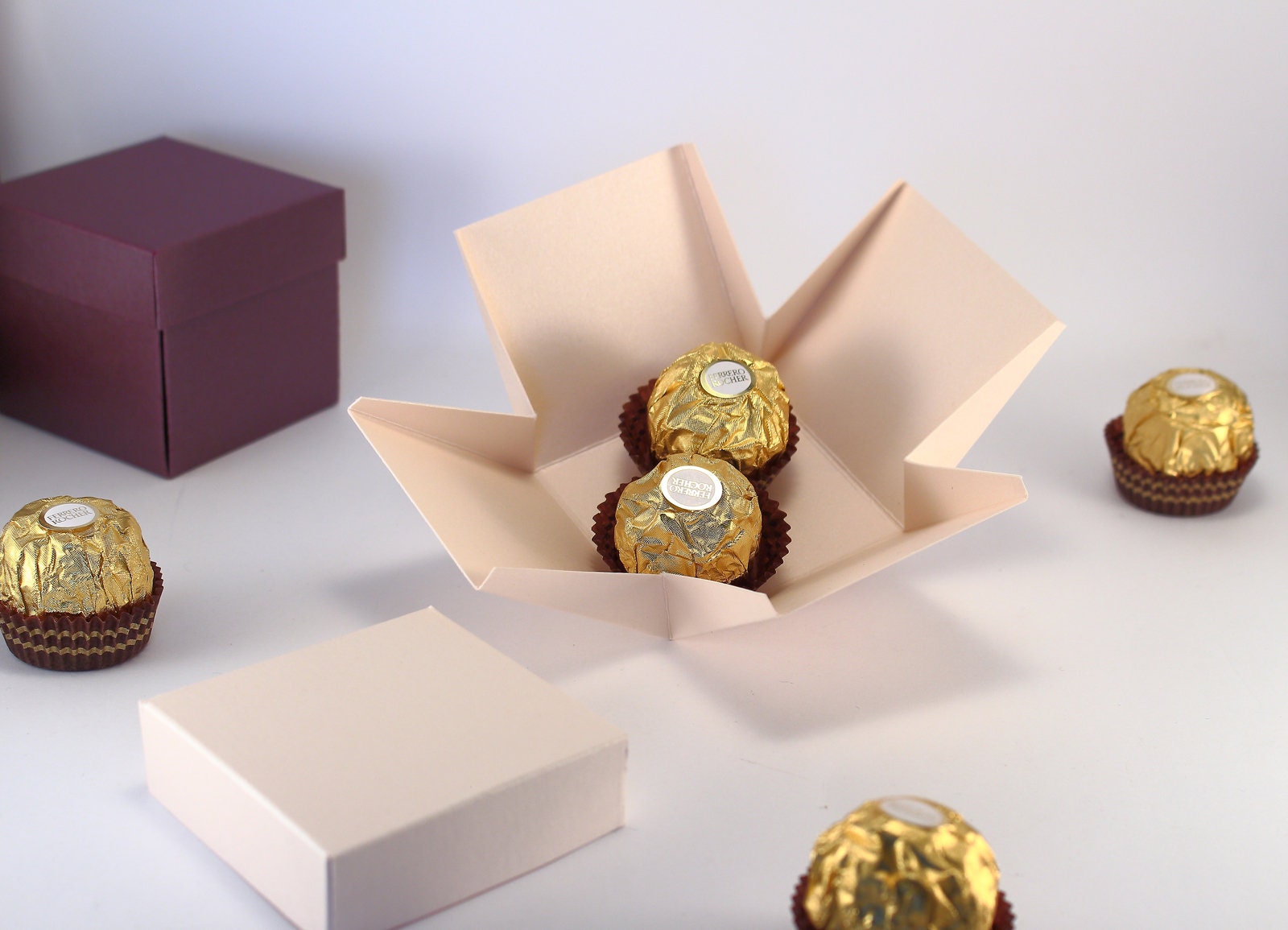 10 Small Favor Boxes with Lids Square Boxes for Weddings | Etsy